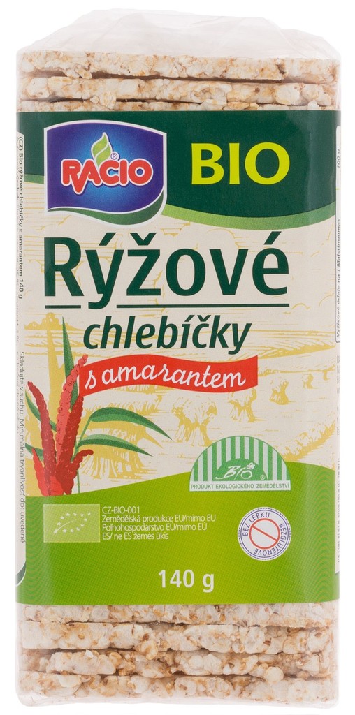 Chlebíčky rýžové s amarantem 140 g BIO RACIO - PROBIO
