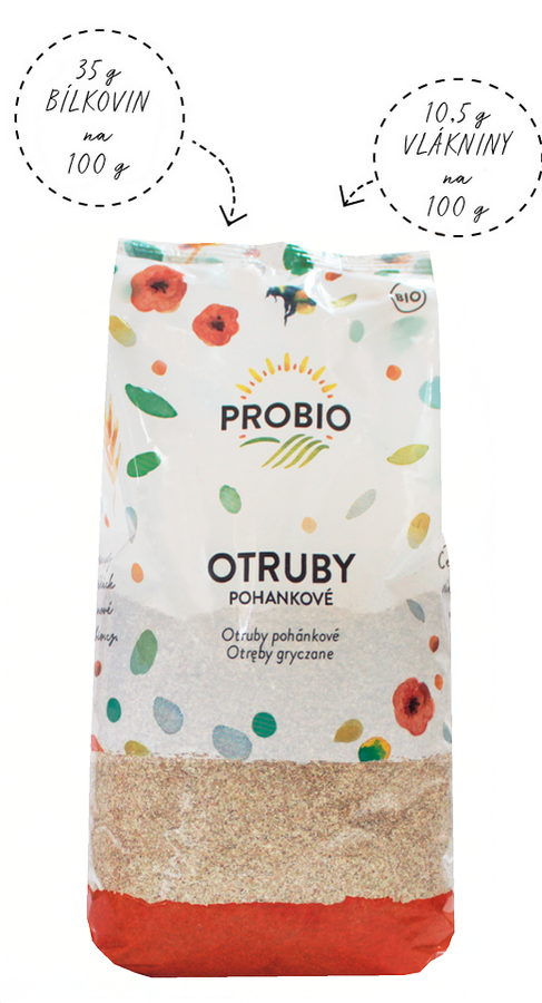 Otruby pohankové 500 g BIO PROBIO - PROBIO